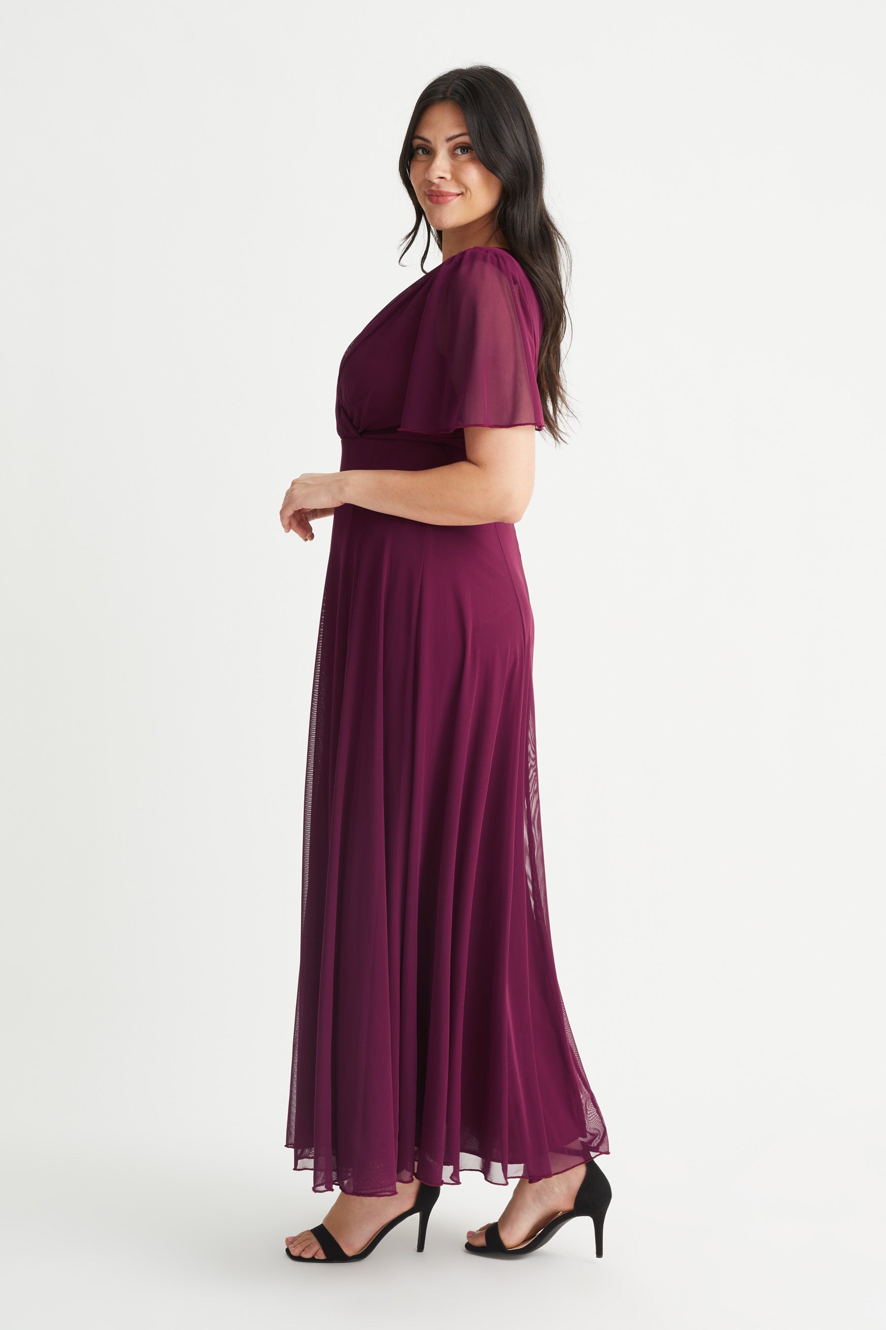 Isabelle Magenta Float Sleeve Maxi Dress – Scarlett & Jo