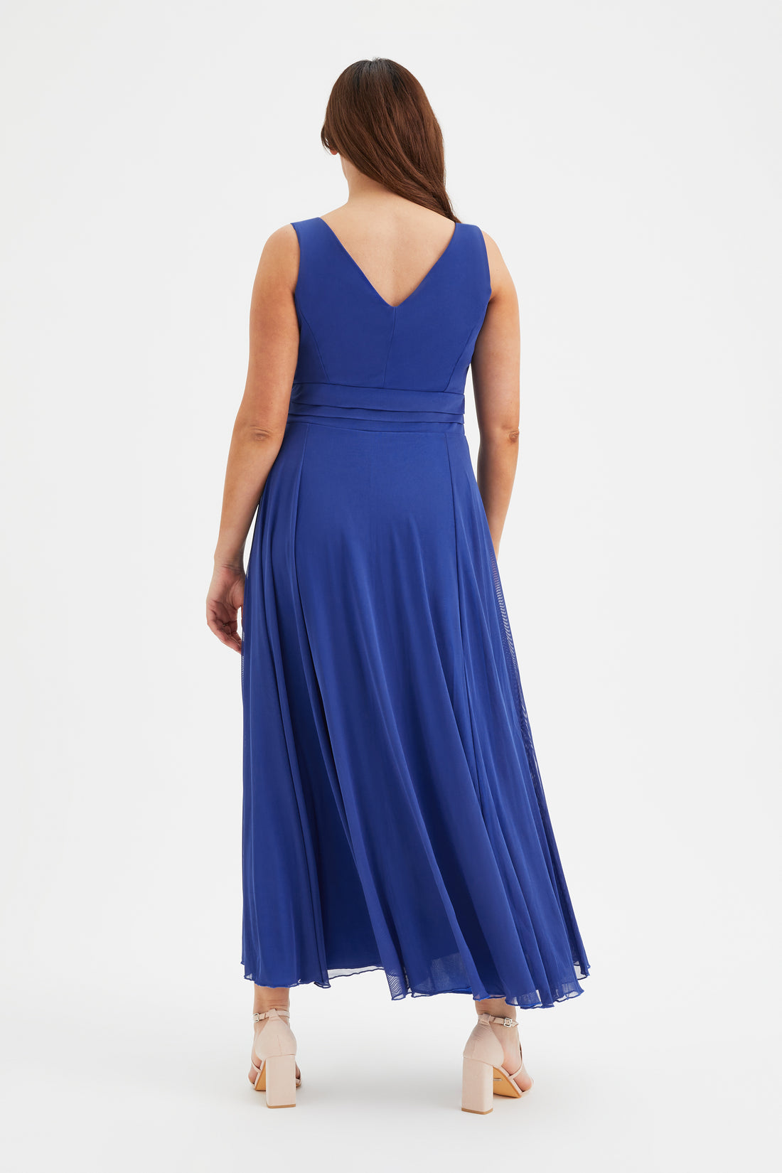 Plus Size Scarlett & Jo Nancy Marilyn Chiffon Maxi Dress