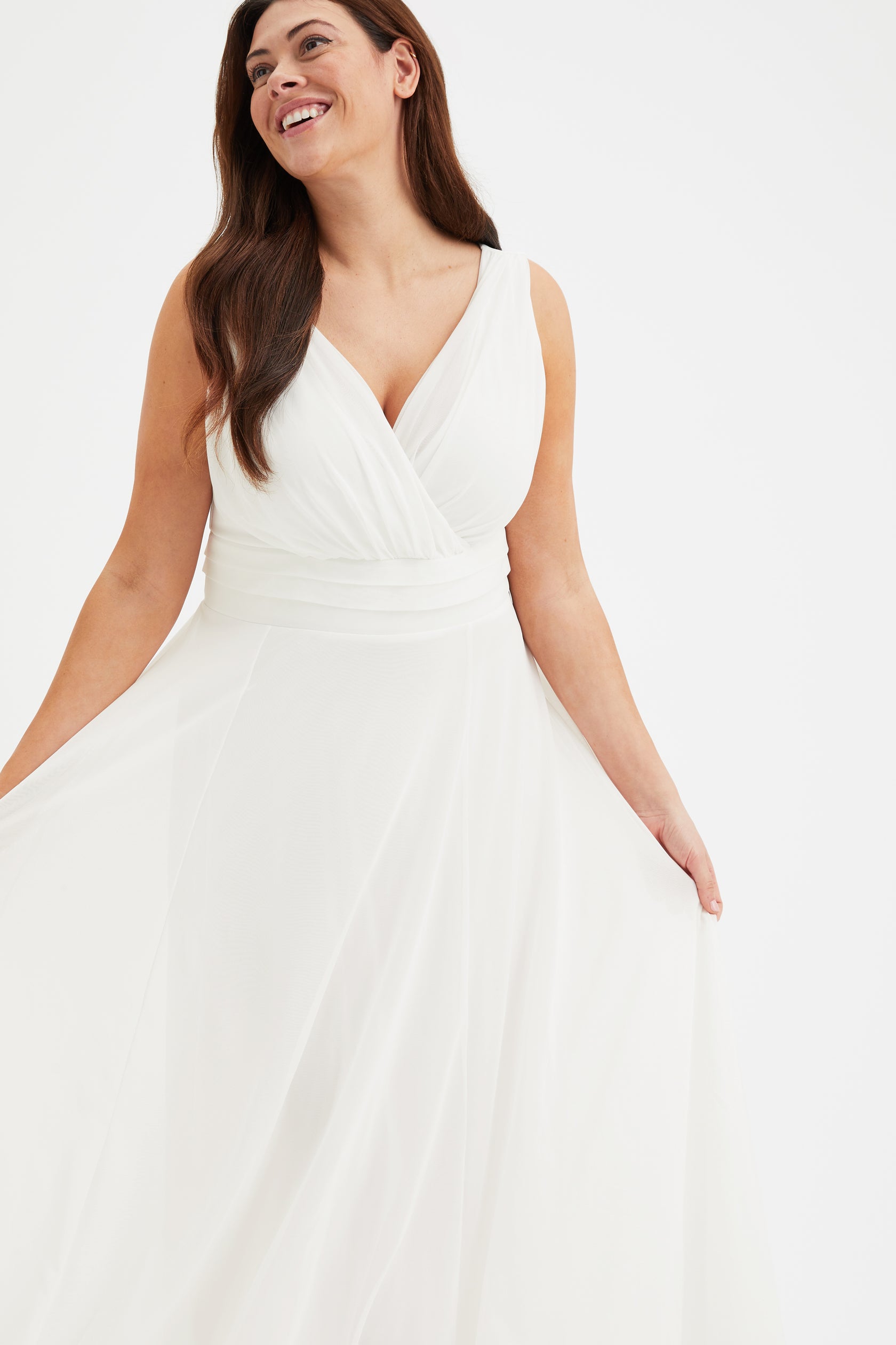 Plus Size Scarlett & Jo Nancy Marilyn Chiffon Maxi Dress