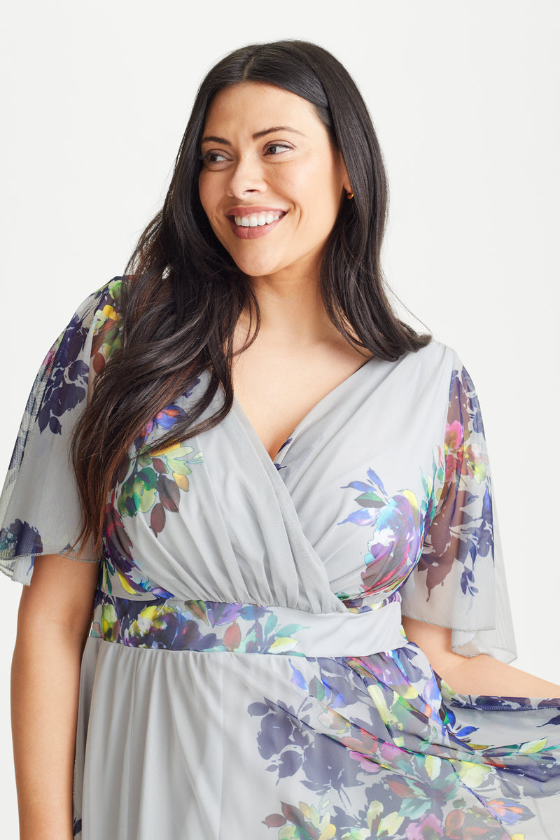 Julie Silver Multi Hanky Hem Dress – Scarlett & Jo