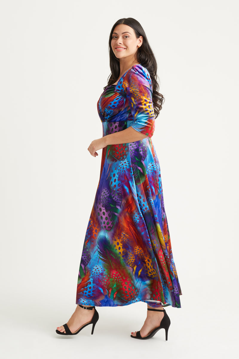 Elizabeth Peacock Multi Velvet Maxi Gown – Scarlett & Jo