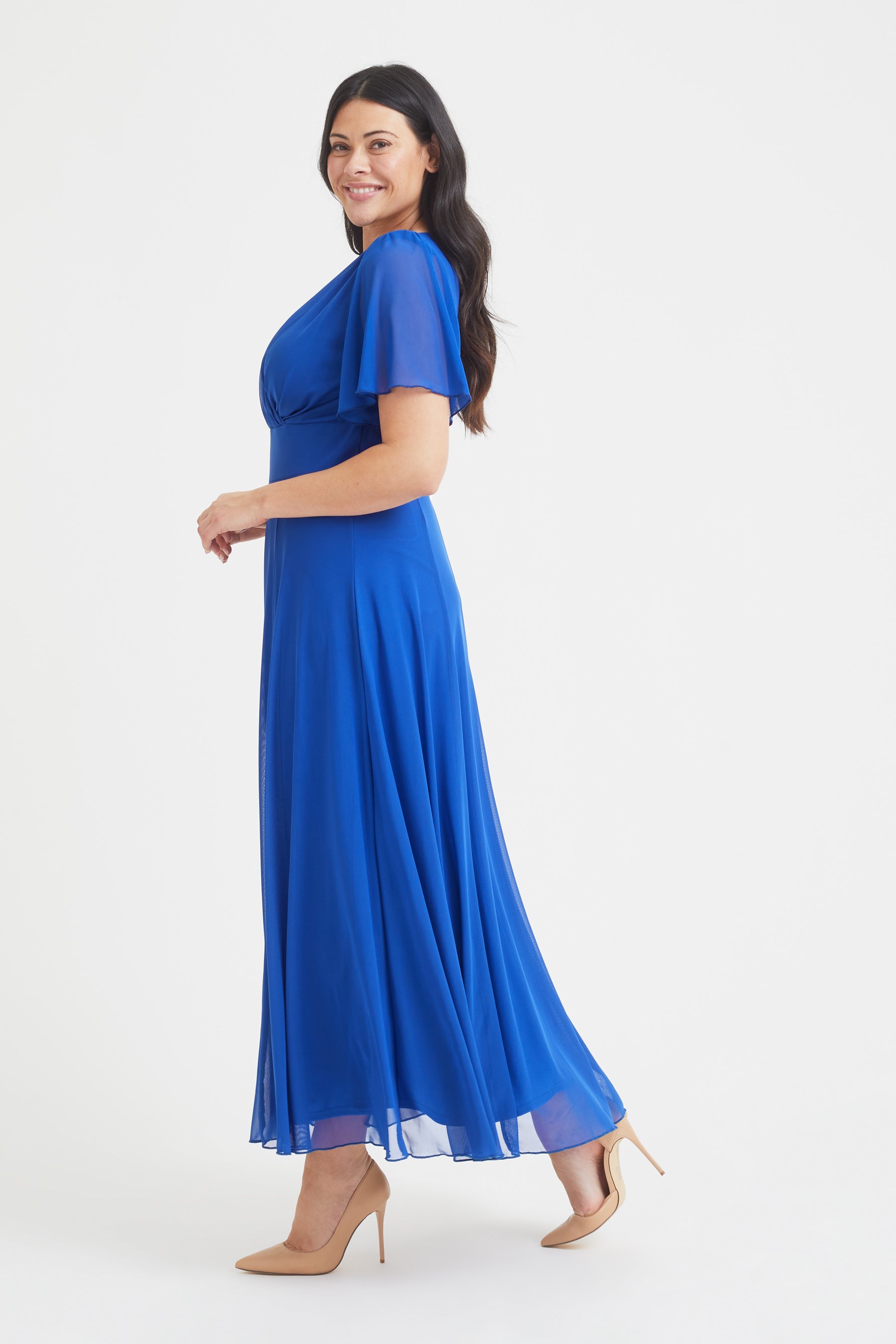 Isabelle Blue Float Sleeve Maxi Dress – Scarlett & Jo