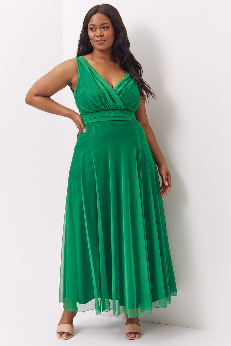 Plus Size Scarlett & Jo Nancy Marilyn Chiffon Maxi Dress