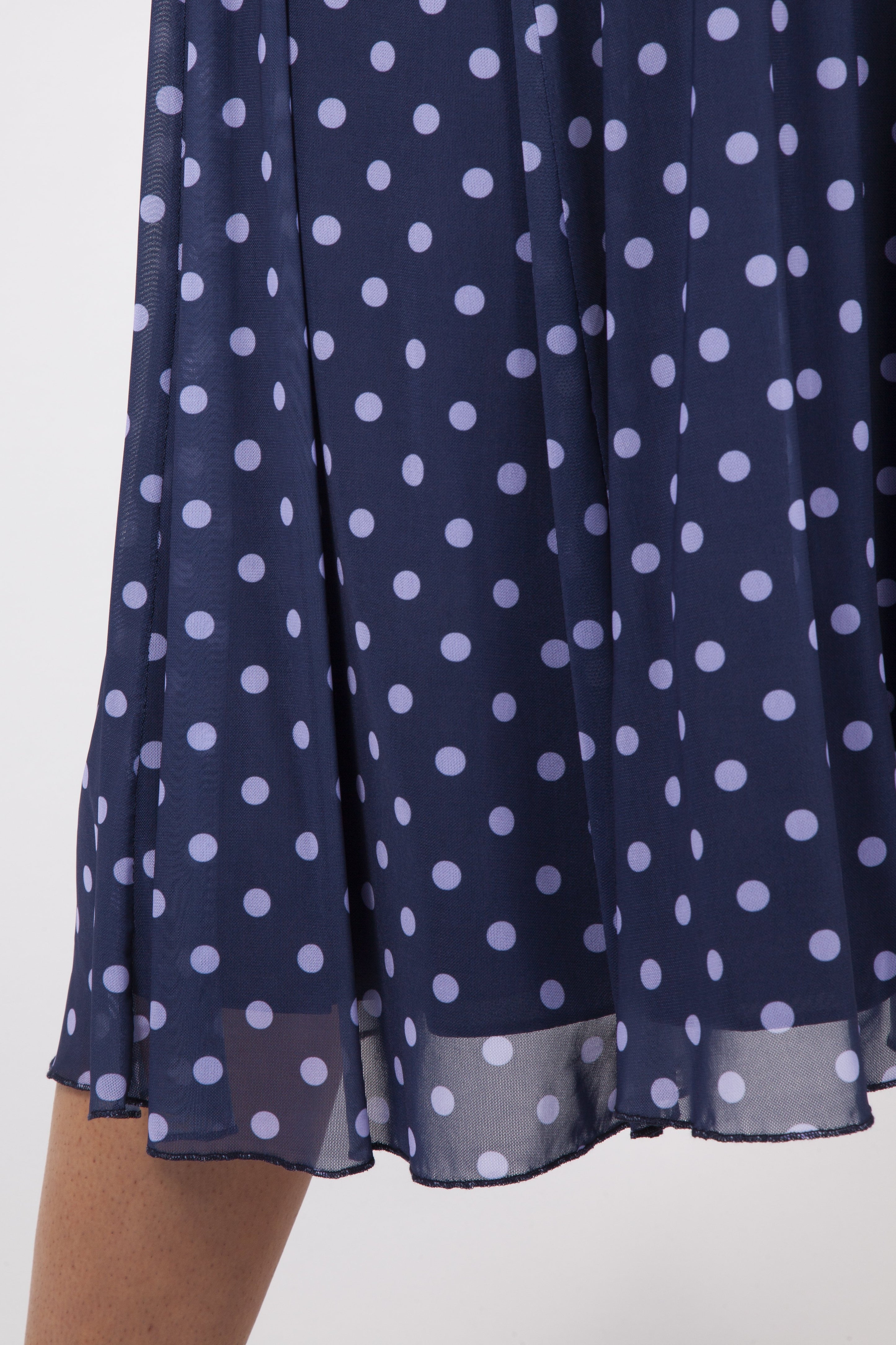 Freya Blueberry and Lilac Spot Midi Dress – Scarlett & Jo